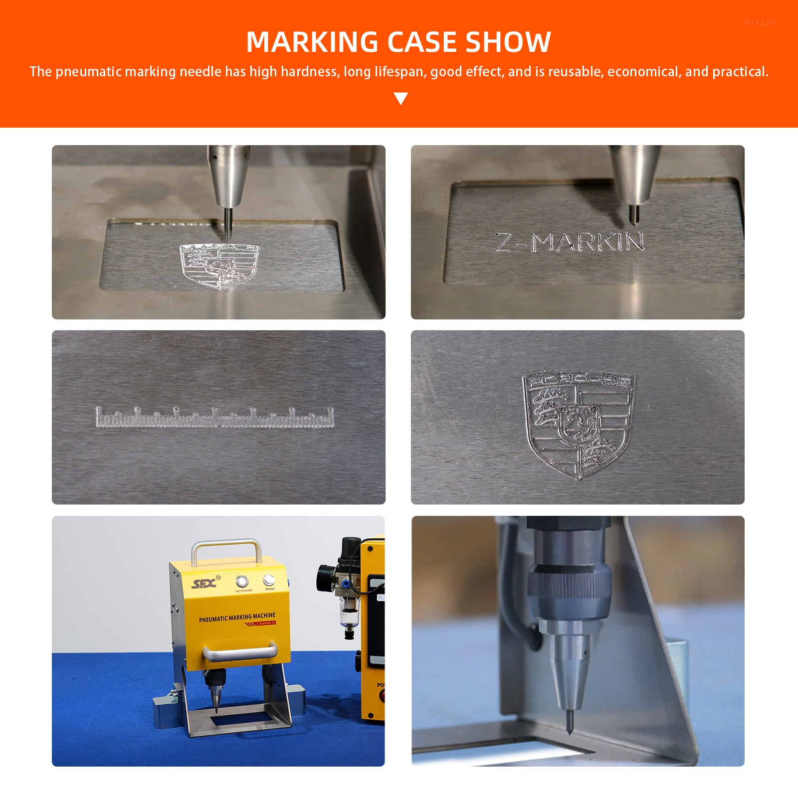 Carbide Pneumatic Marking Machine Needle For Dot Peen Marking Machine ...